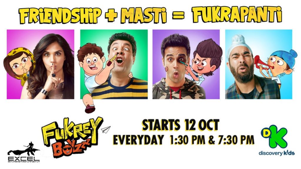 Fukrey Boyzzz Animation Series Launching On 12th October Discovery Kids