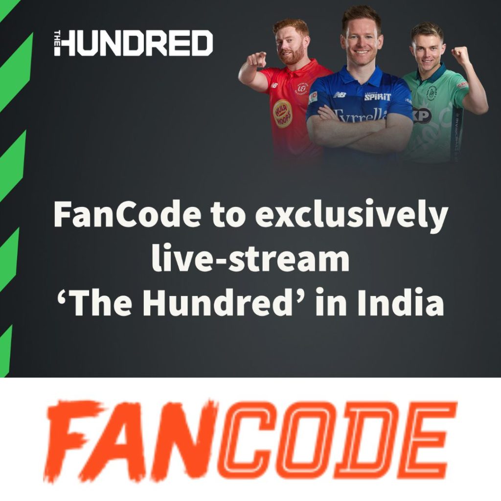 The Hundred Cricket in India Exclusive Live Streaming Only on FanCode