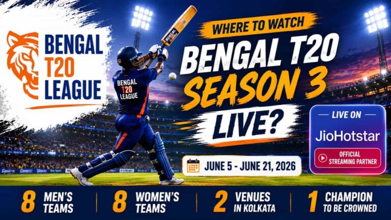 Bengal Pro T20 League News and Updates - Indian TV and OTT